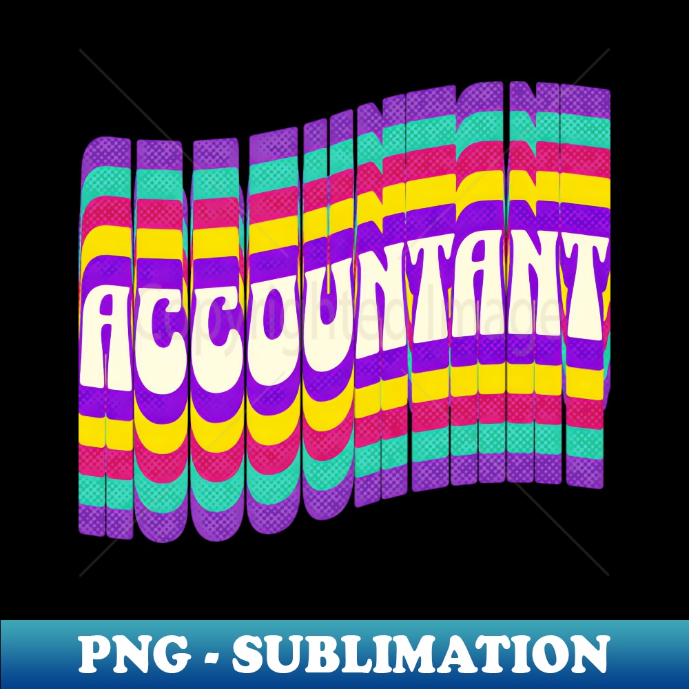 Accountant (Retro font) - PNG Transparent Digital Download F | Inspire ...
