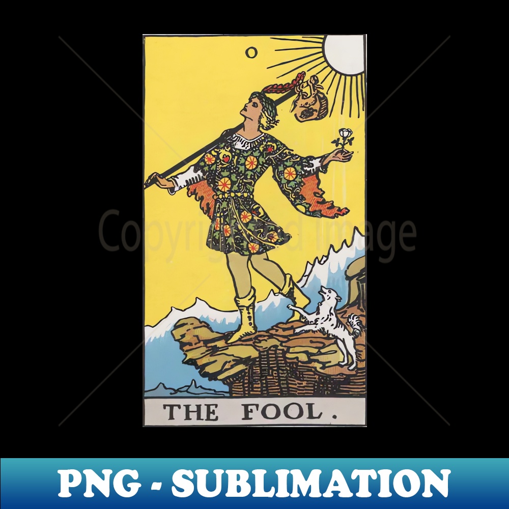 The Fool Tarot Card - PNG Sublimation Digital Download | Inspire Uplift