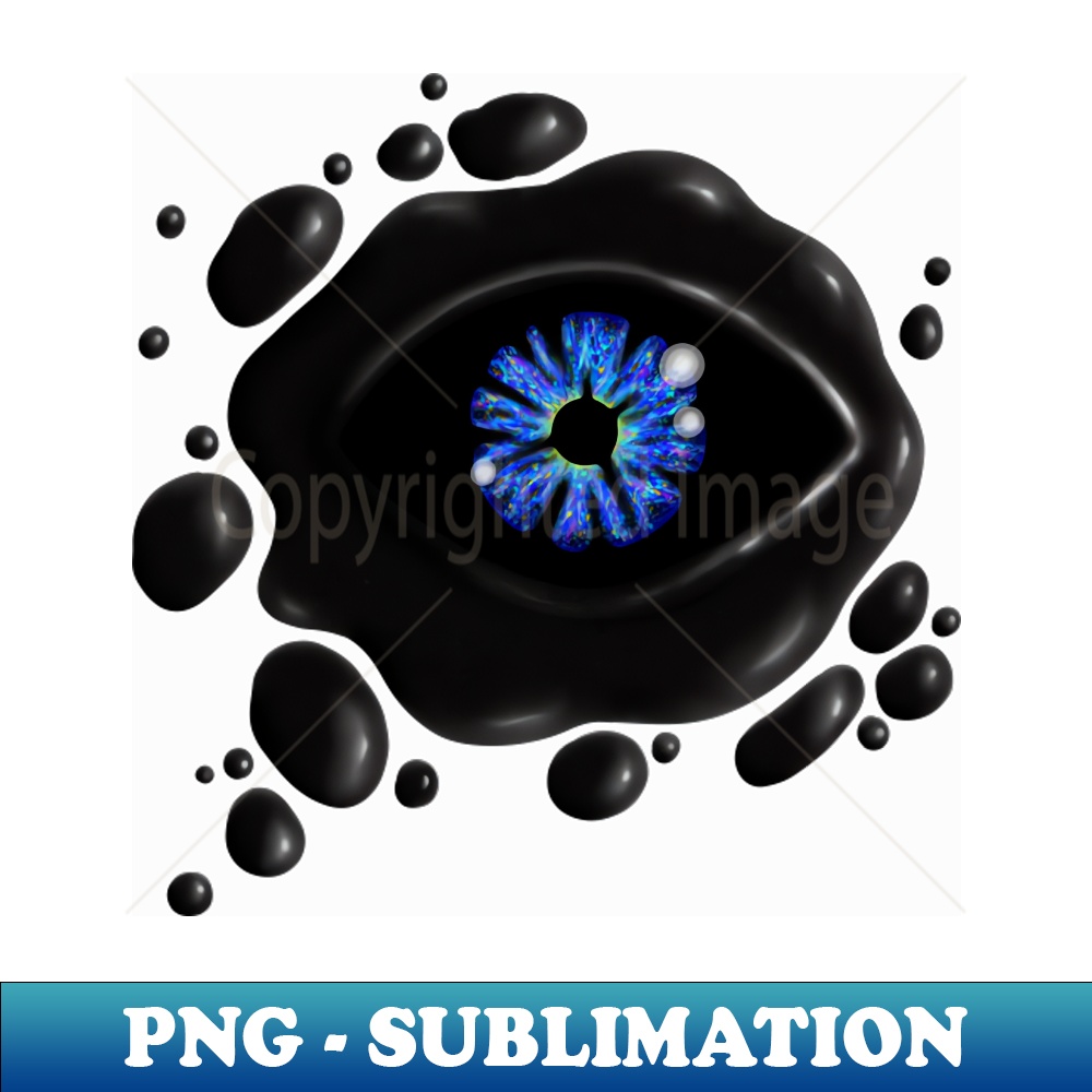 Blue Demon Eye - Premium PNG Sublimation File | Inspire Uplift