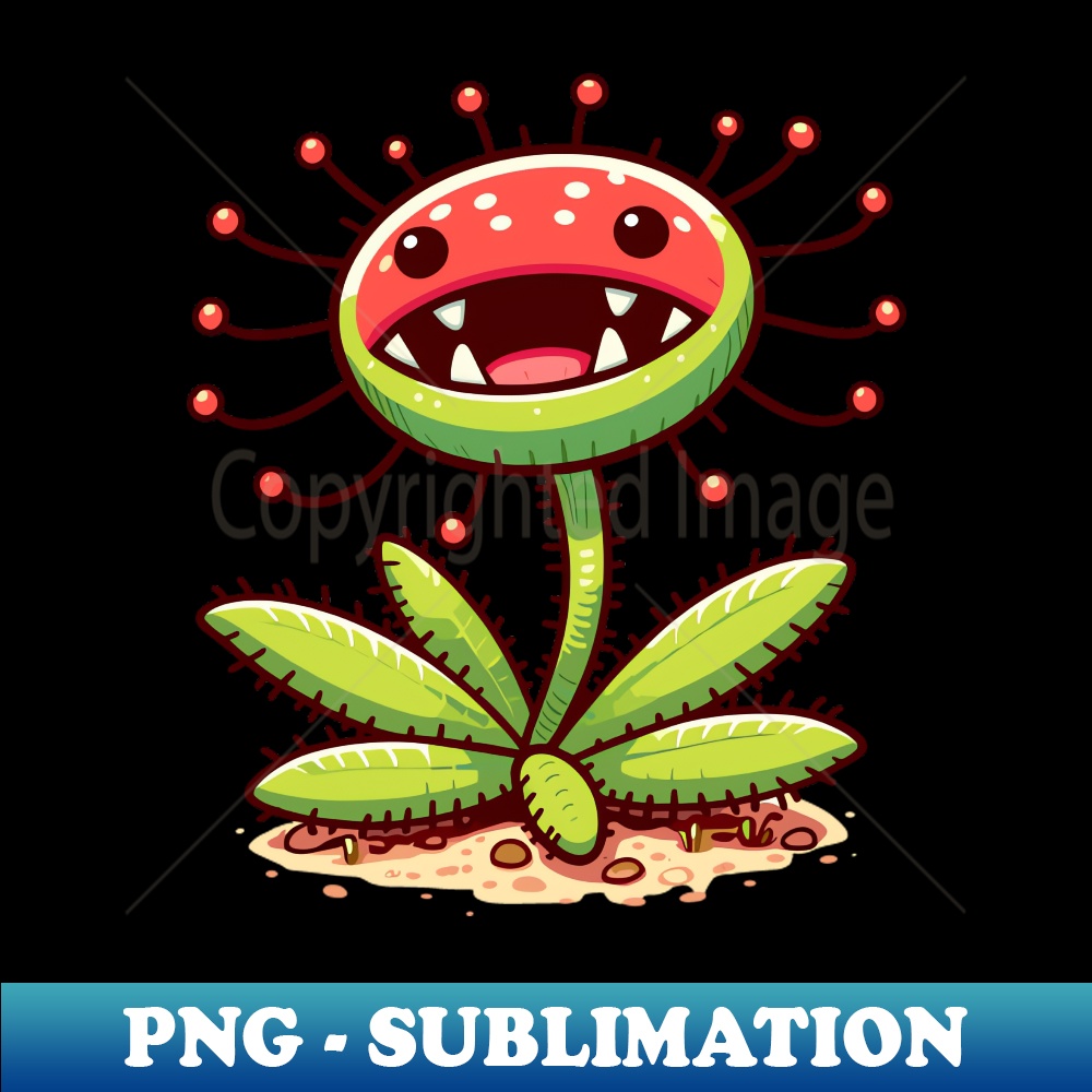 Cute Horror sundew plantfly trap in kawaiianime and cartoon | Inspire ...