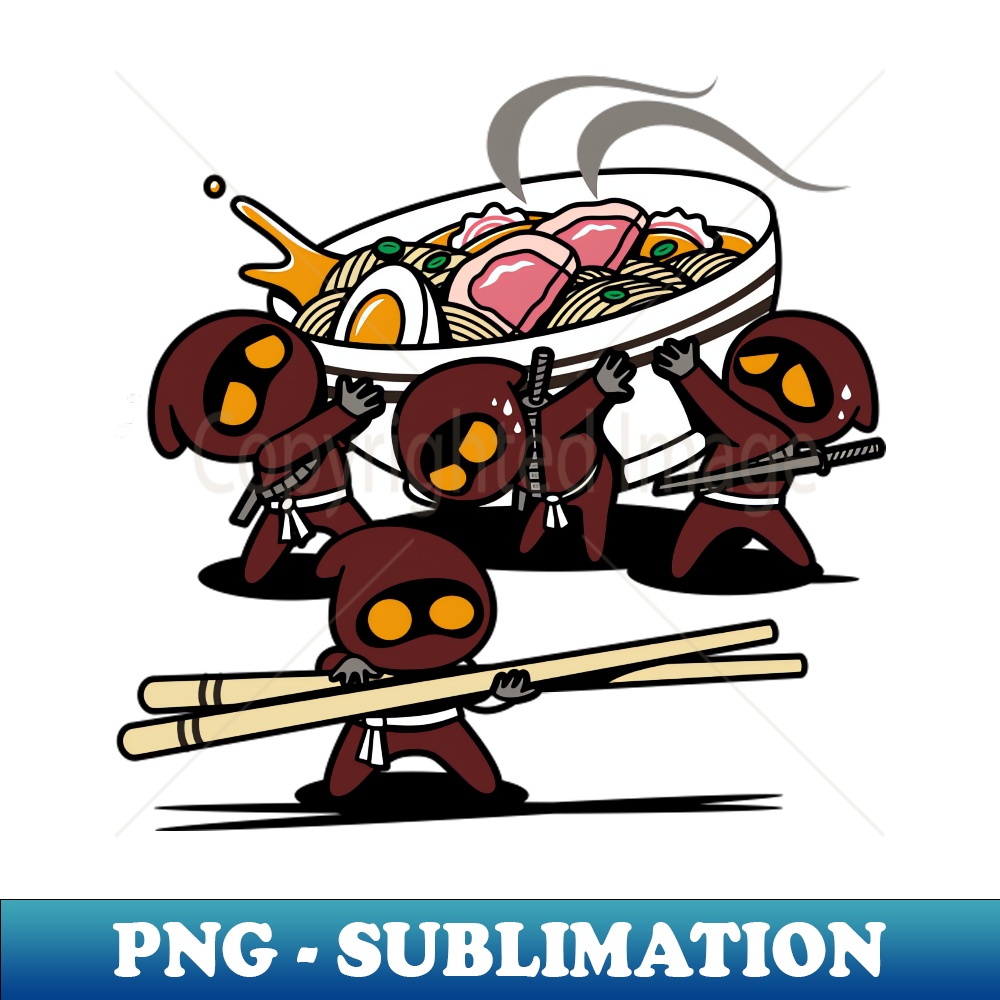 Cute Funny Sci-fi Alien Ninjas Stealing Ramen Gift For Ramen | Inspire ...