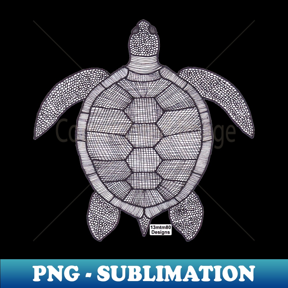 Turtle Outline - PNG Transparent Sublimation Design | Inspire Uplift