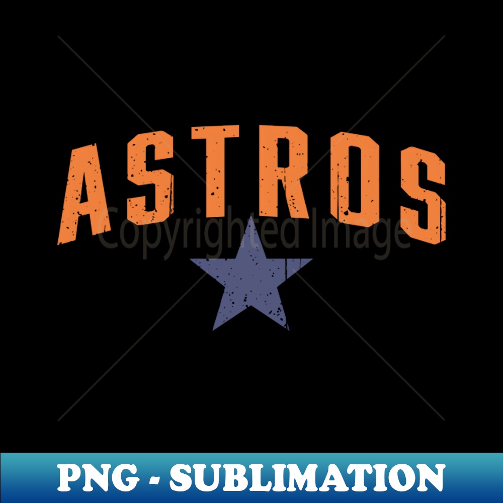 Astros Solid distressed - PNG Transparent Sublimation Design | Inspire ...
