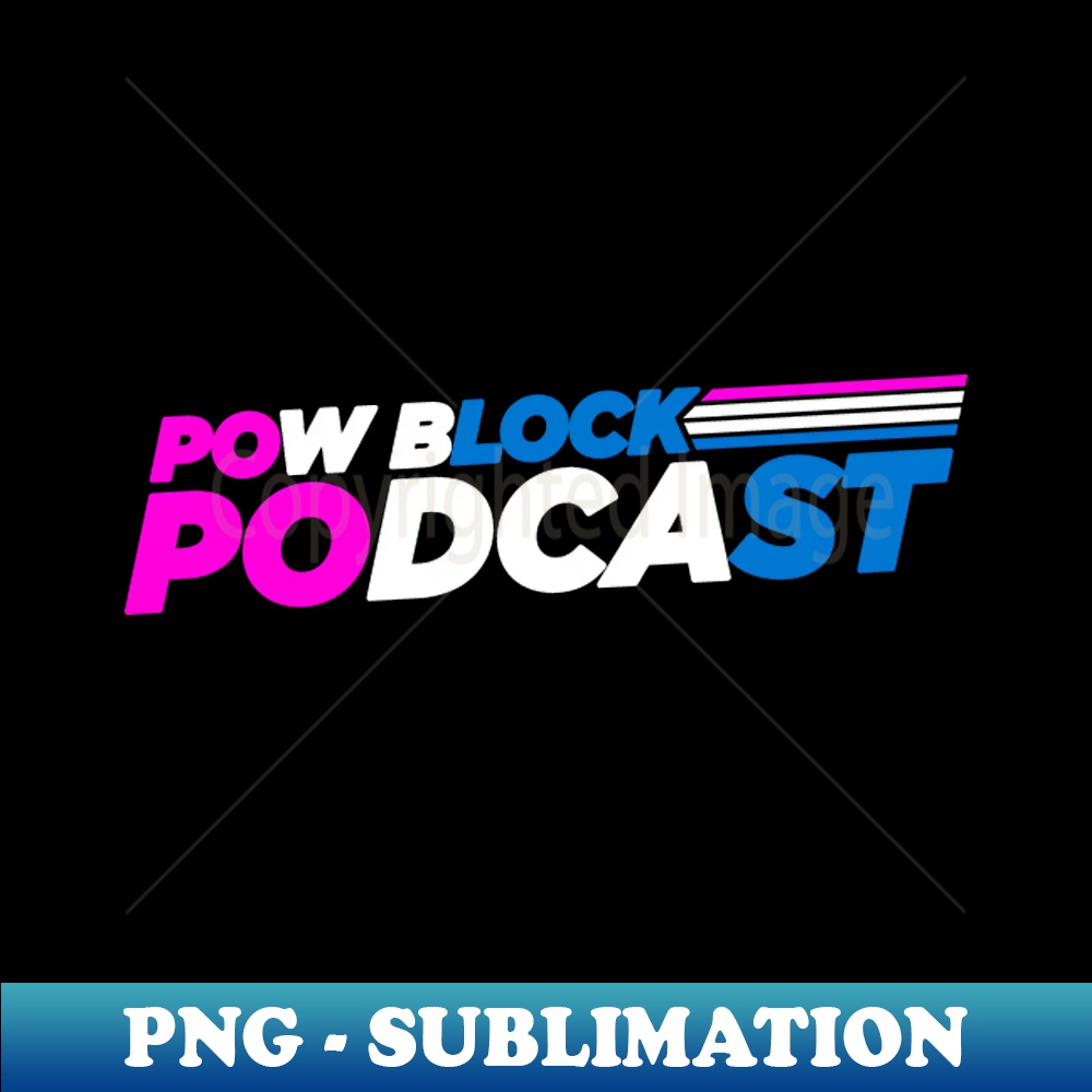 Pow Block Podcast NP 2024 Logo (Trans Rights) - Instant PNG | Inspire ...