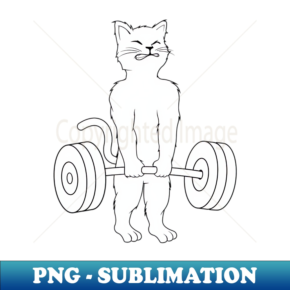 Cat Deadlift - Powerlifting Kitty Muscle Cat | Inspire Uplift