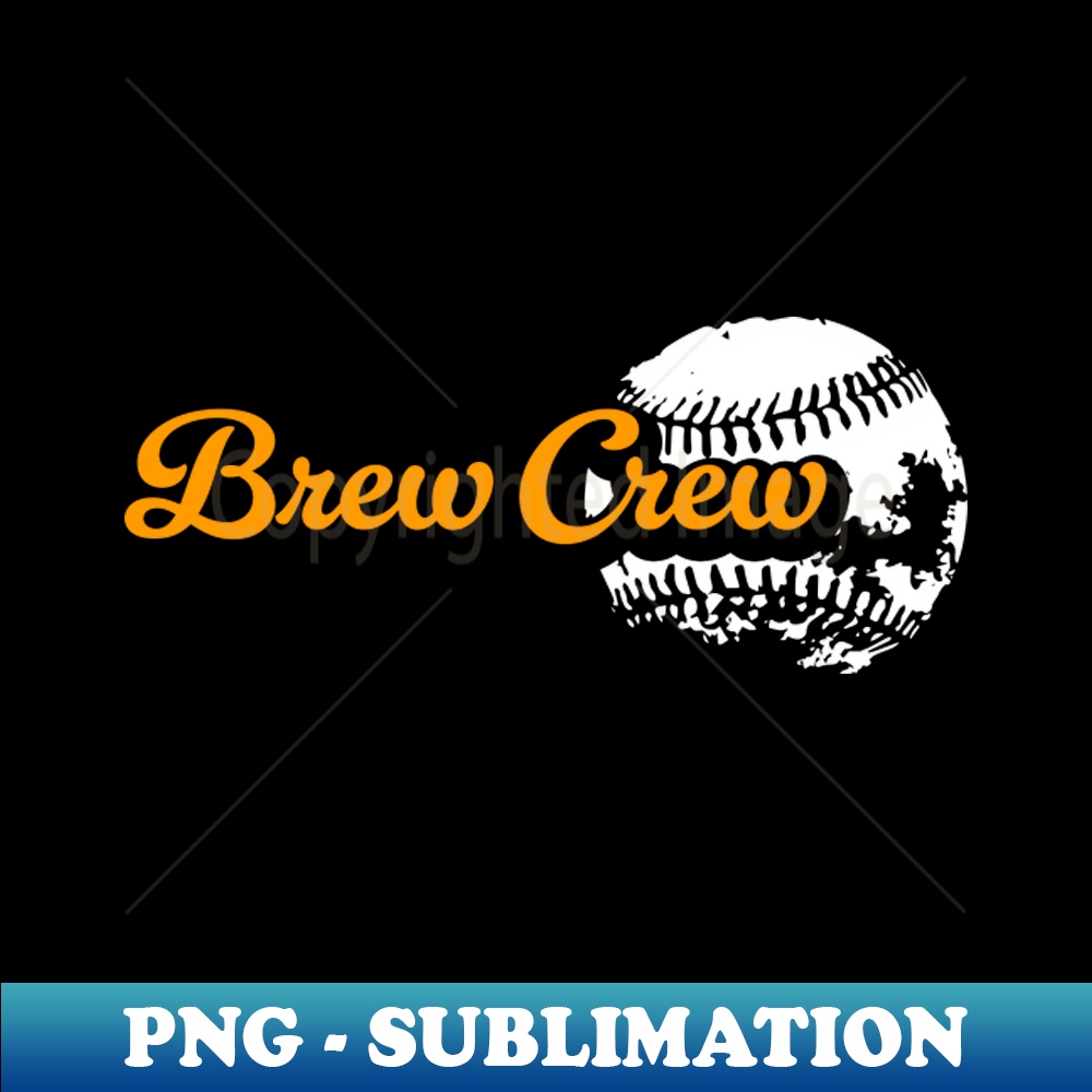 Brew Crew Baseball - Signature Sublimation PNG File | Inspire Uplift