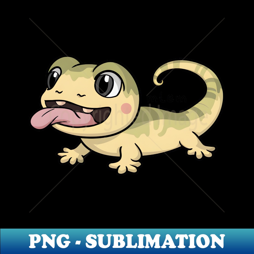 Cute Geko Mlem - PNG Transparent Digital Download File for S | Inspire ...