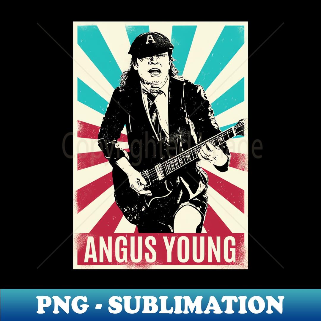 Vintage Angus Young 1 - High-Resolution PNG Sublimation File | Inspire ...