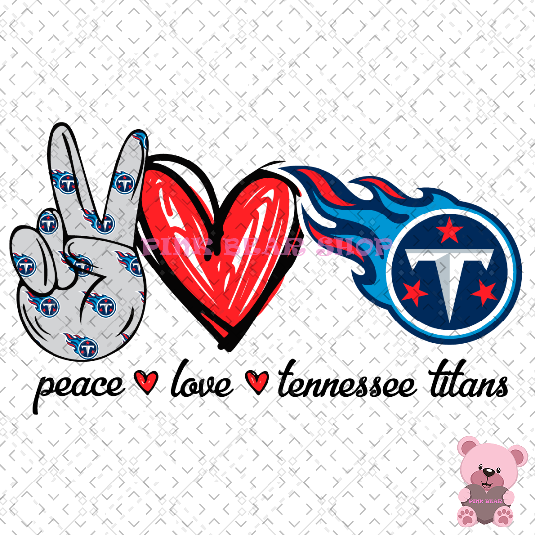 Peace Love Tennessee Titans Svg, Nfl svg, Football svg file, | Inspire ...