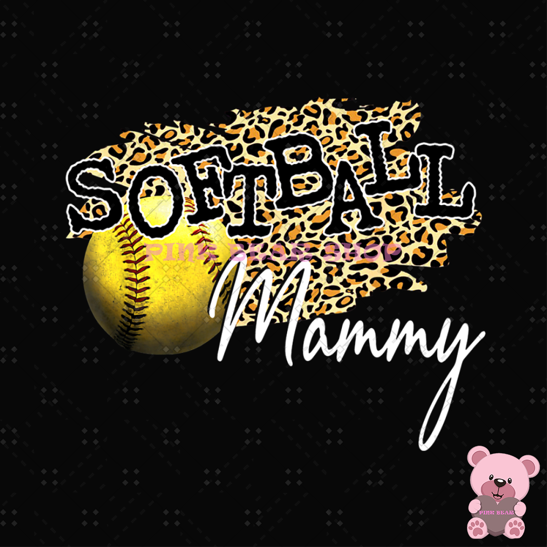 Softball Mammy Leopard Print Clipart PNG, Mothers Day Png, M - Inspire ...