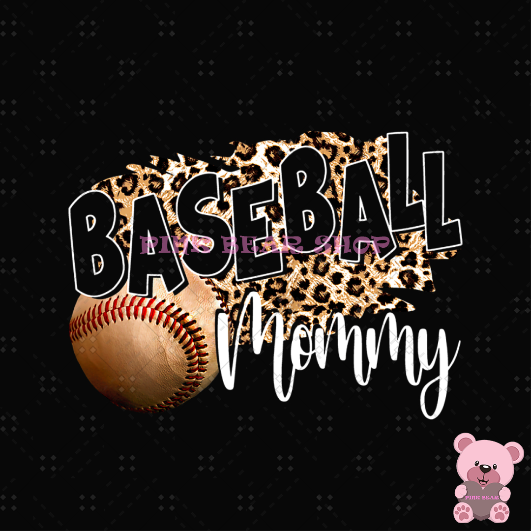Baseball Mom Leopard Print Mother Day PNG, Mothers Day Png, - Inspire ...