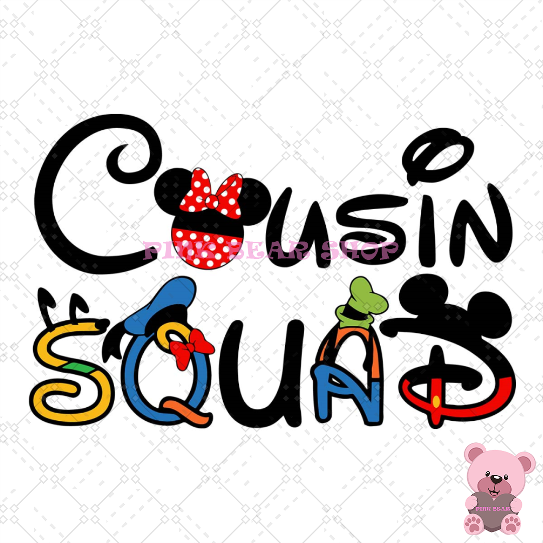 Minnie Mouse Friends Cousin Squad SVG, Disney Svg ,Disney Mi | Inspire ...
