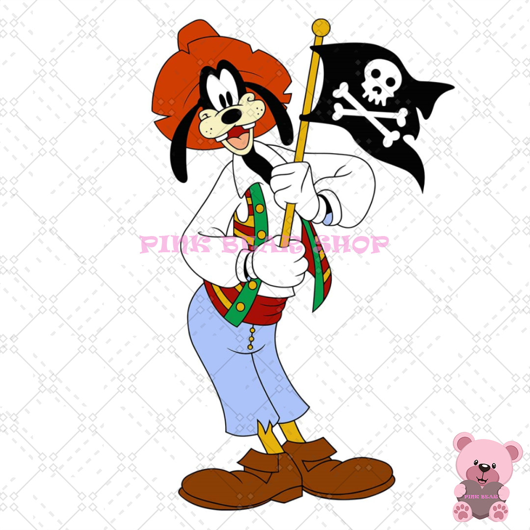 Disney Goofy The Pirate Flag SVG, Disney Svg ,Disney Mickey | Inspire ...