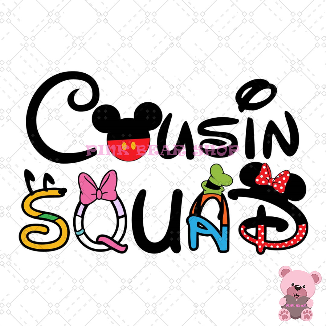 Mickey Mouse Friends Cousin Squad SVG, Disney Svg ,Disney Mi | Inspire ...
