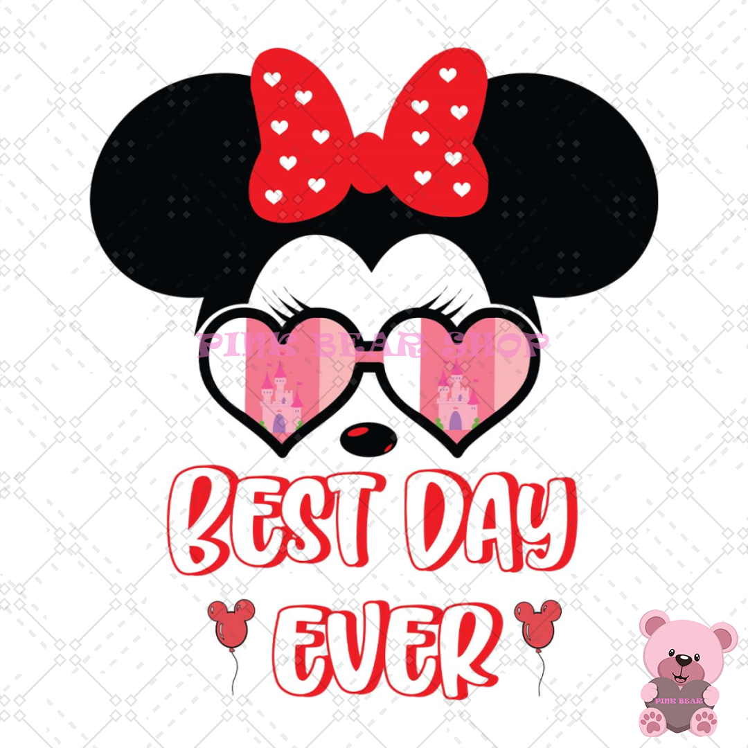 Love Disney Minnie Best Day Ever SVG, Disney Svg, Disney Mic | Inspire ...