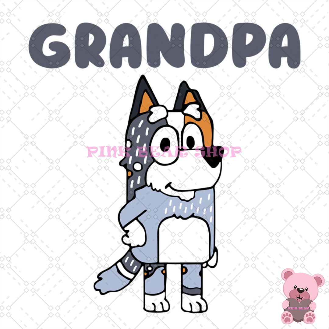 Bluey Bingo Grandpa Bob SVG, Disney Svg, Disney Mickey SVG, | Inspire ...