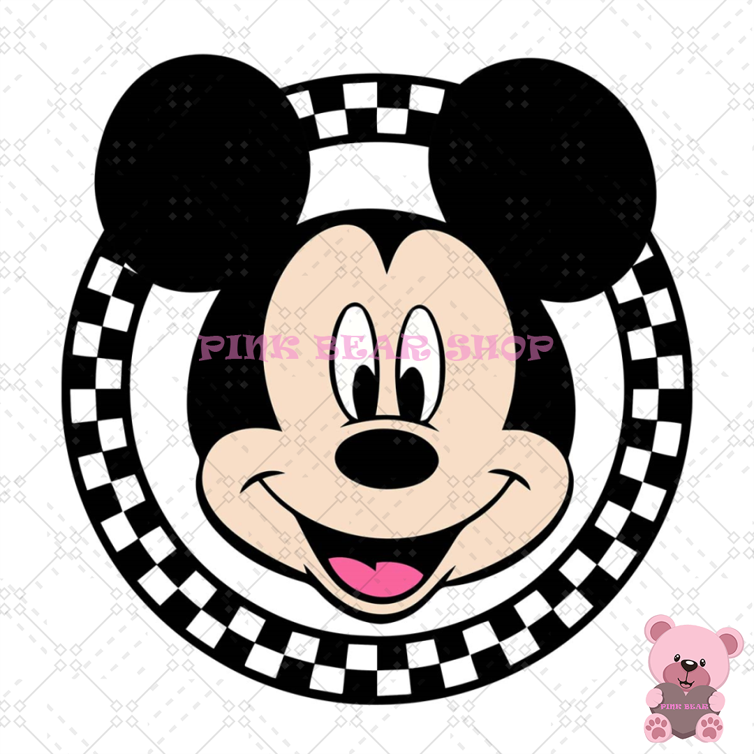 Mickey Mouse Checkered Head SVG, Disney Svg, Disney Mickey S - Inspire ...