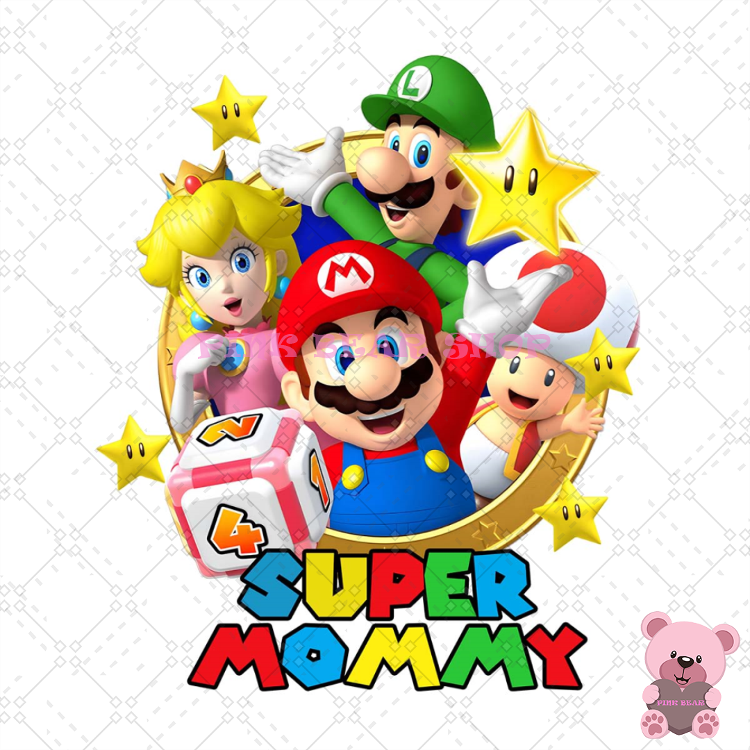 Super Mommy Mario Bros Stars PNG, Disney PNG, Disney Mickey - Inspire ...