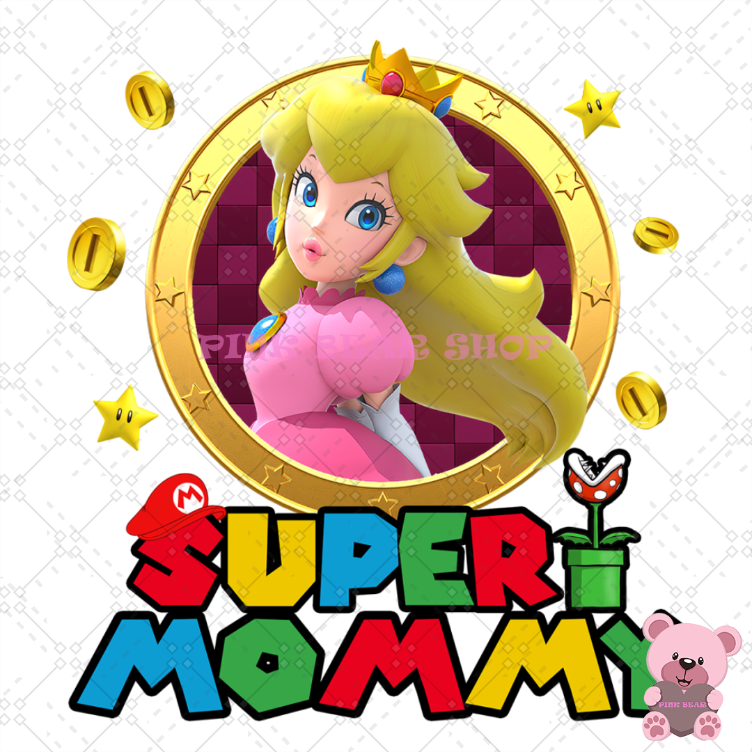 Super Mommy Mario Bros Peach PNG, Disney PNG, Disney Mickey | Inspire ...