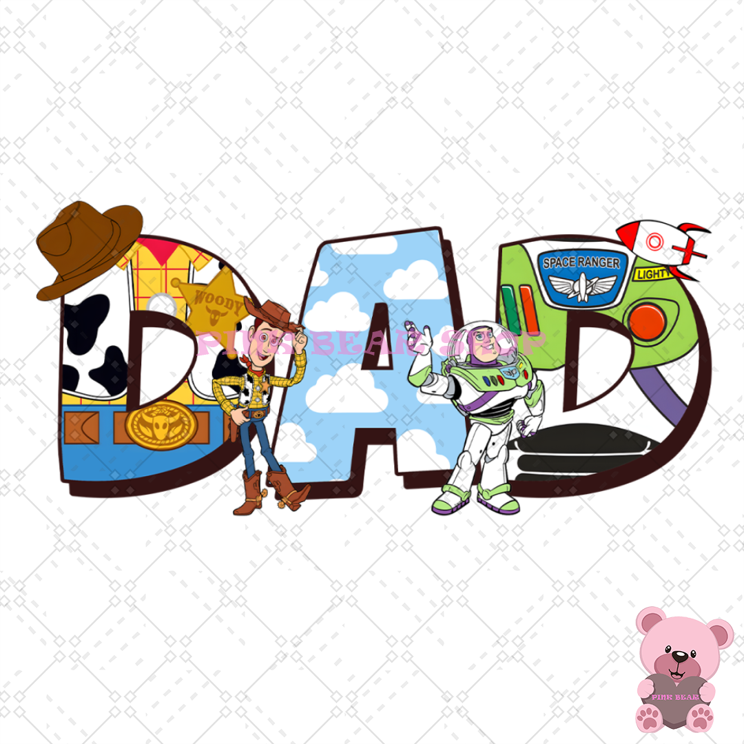 Toy Story Dad Woody Buzz Lightyear PNG, Disney PNG, Disney M | Inspire ...