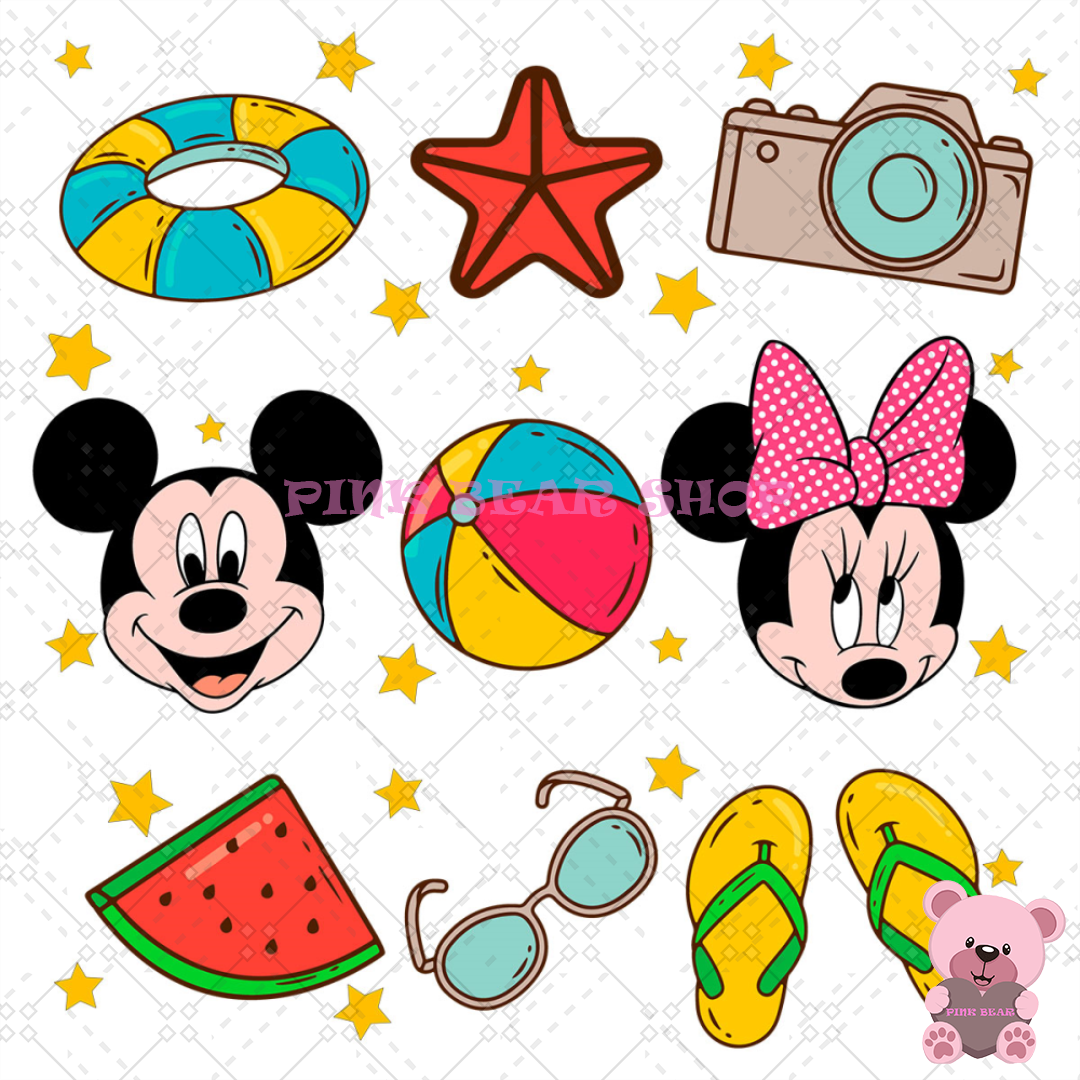 Mickey Minnie Mouse Summer Vacation SVG, Disney Svg, Disney | Inspire ...