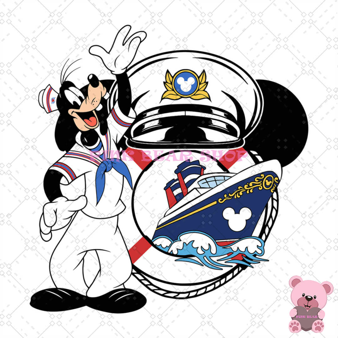 Sailor Goofy Dog Disney Cruise Ship SVG, Disney Svg, Disney | Inspire ...