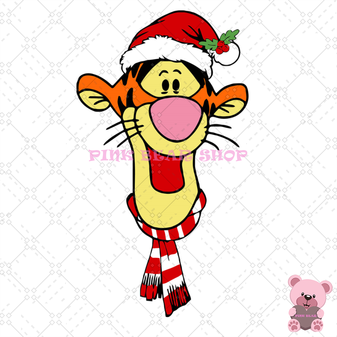 Tigger Christmas Day Santa Hat SVG, Disney Svg, Disney Micke | Inspire ...