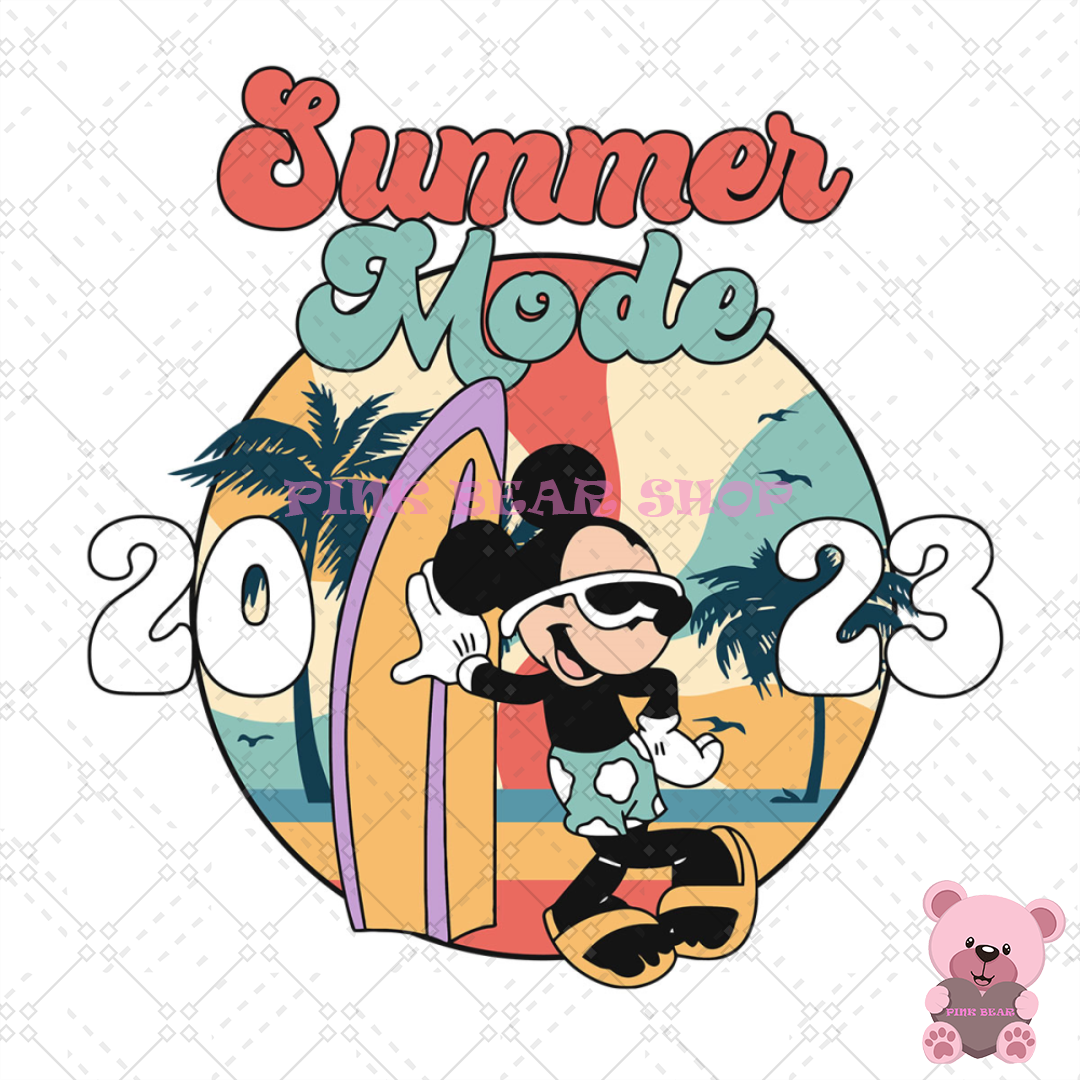 Cool Mickey Mouse Summer Vacation Mode SVG, Disney Svg, Disn | Inspire ...