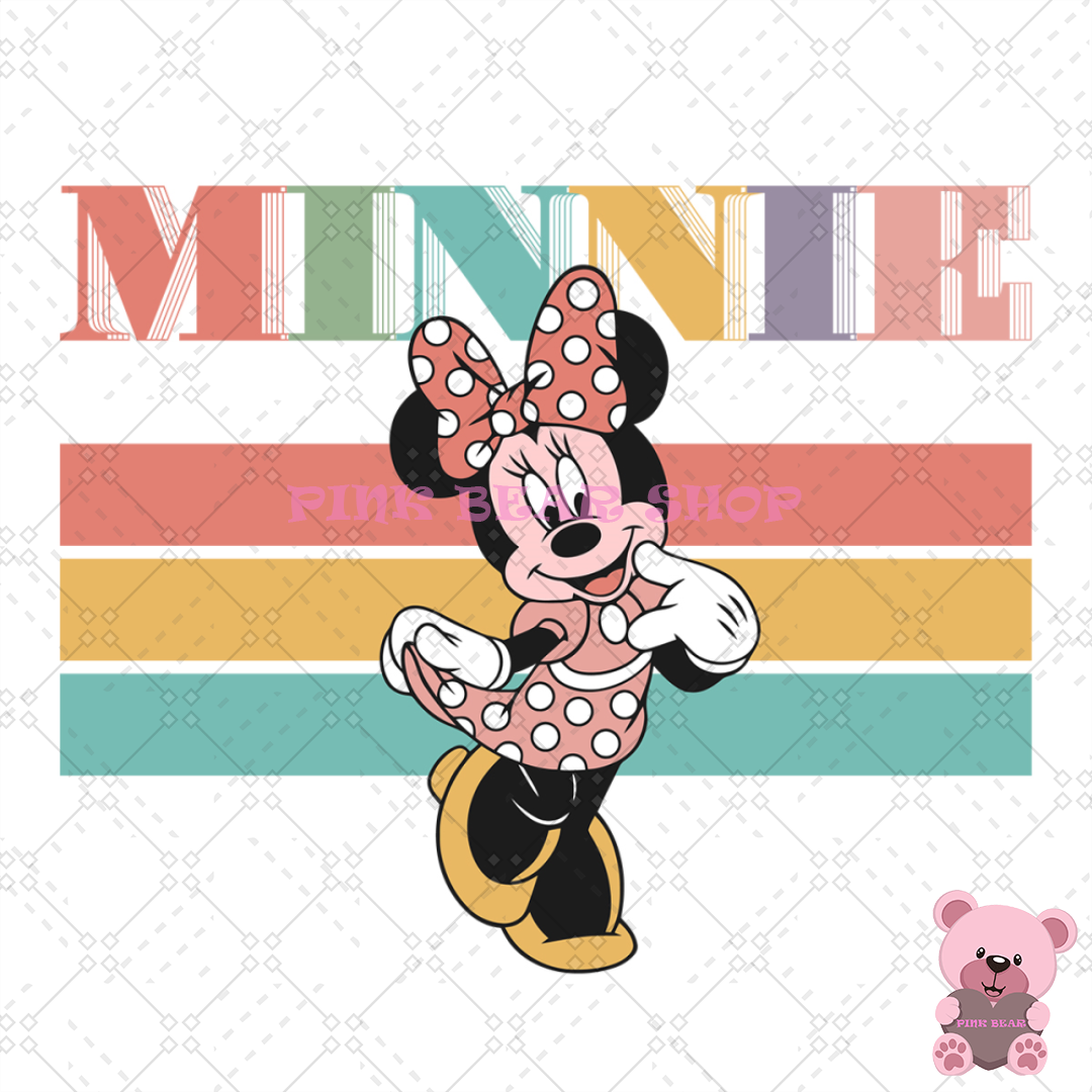Retro Cute Minnie Mouse Clipart Svg, Disney Svg, Disney Mick | Inspire ...