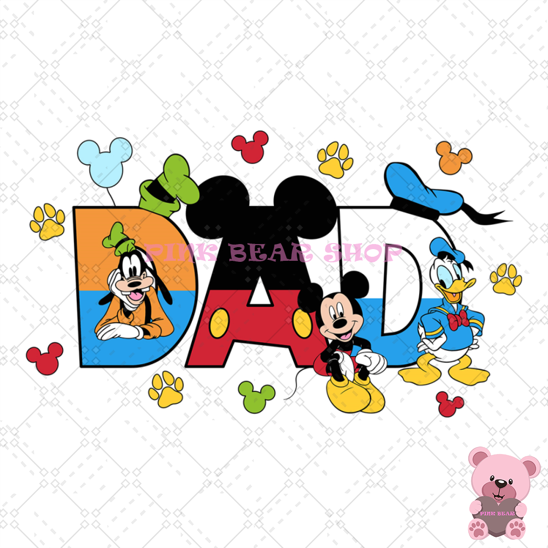 Disney Dad Mickey Mouse and Donald Duck SVG, Disney Svg, Dis | Inspire ...