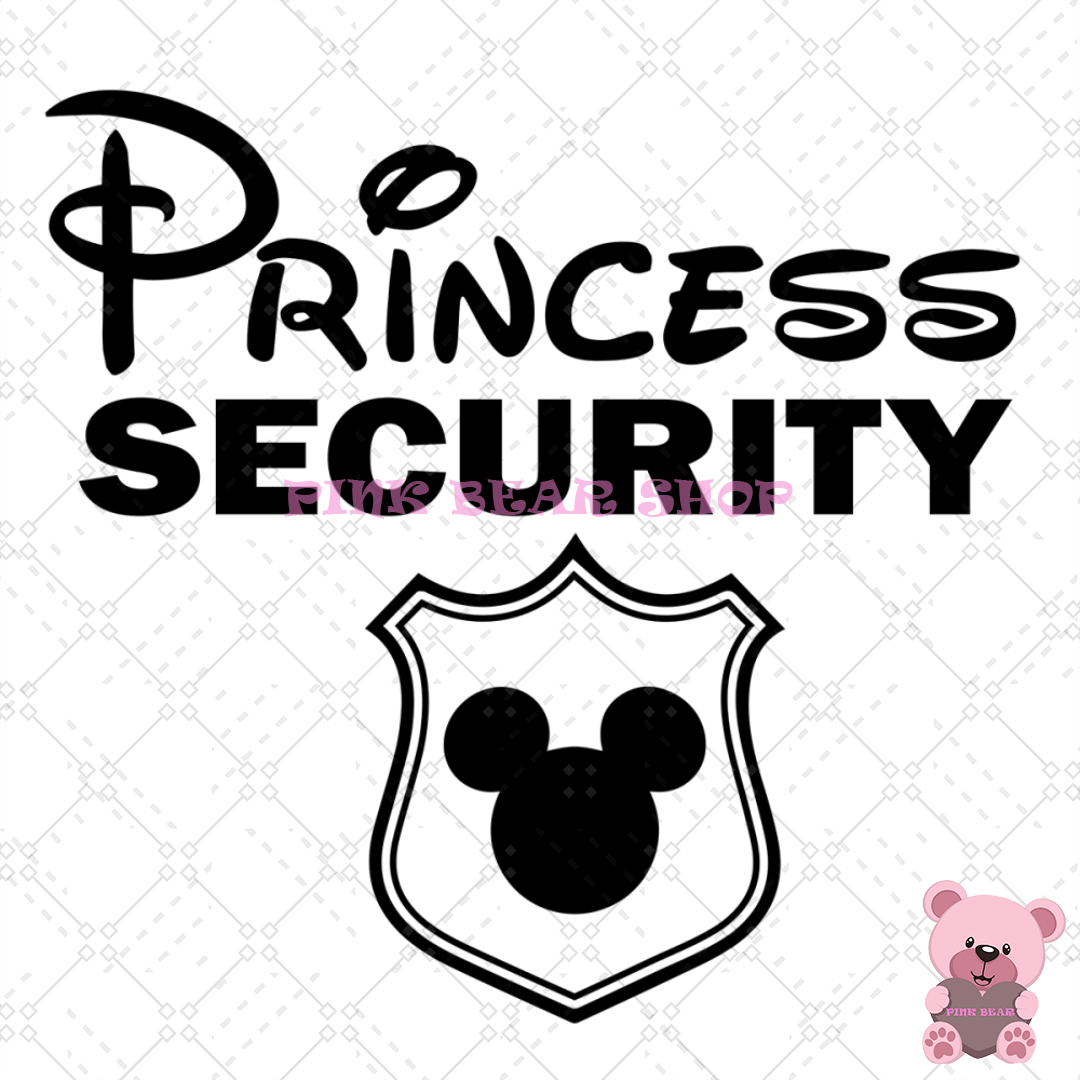 Disney Princess Security Mickey Badge SVG, Disney Svg, Disne | Inspire ...