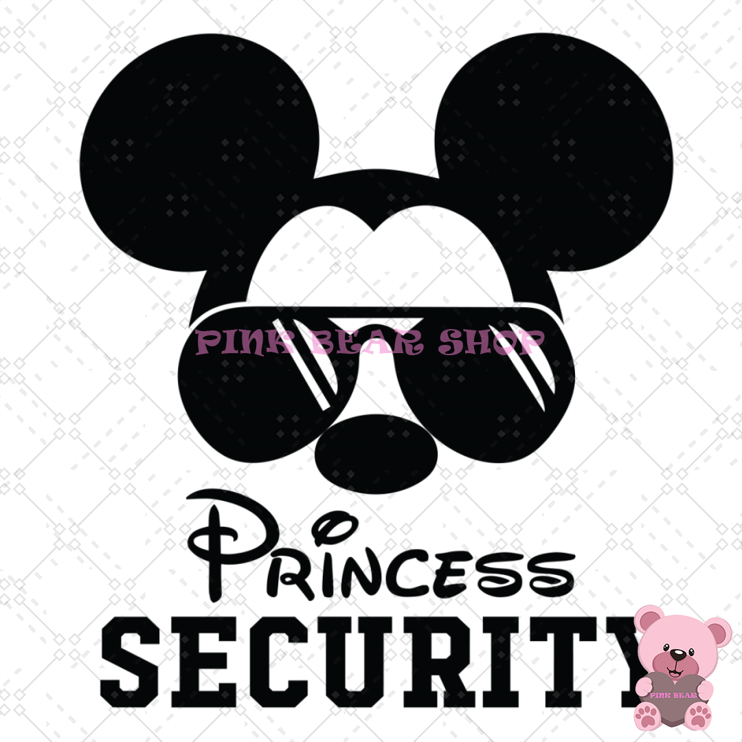 Princess Security Disney Cool Mickey Mouse SVG, Disney Svg, | Inspire ...