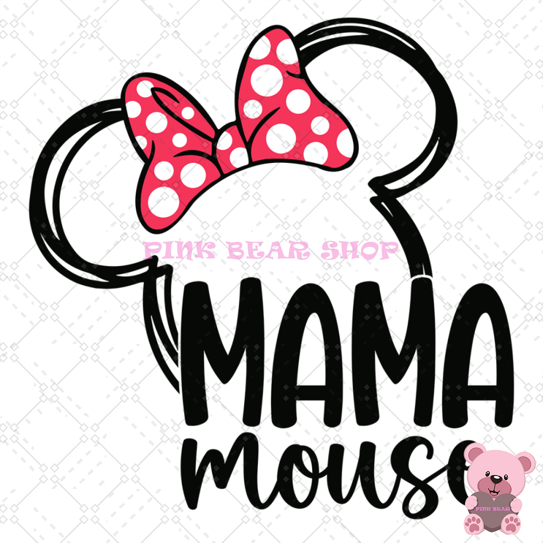 Disney Mama Mouse Minnie Head SVG, Disney Svg, Disney Mickey - Inspire ...