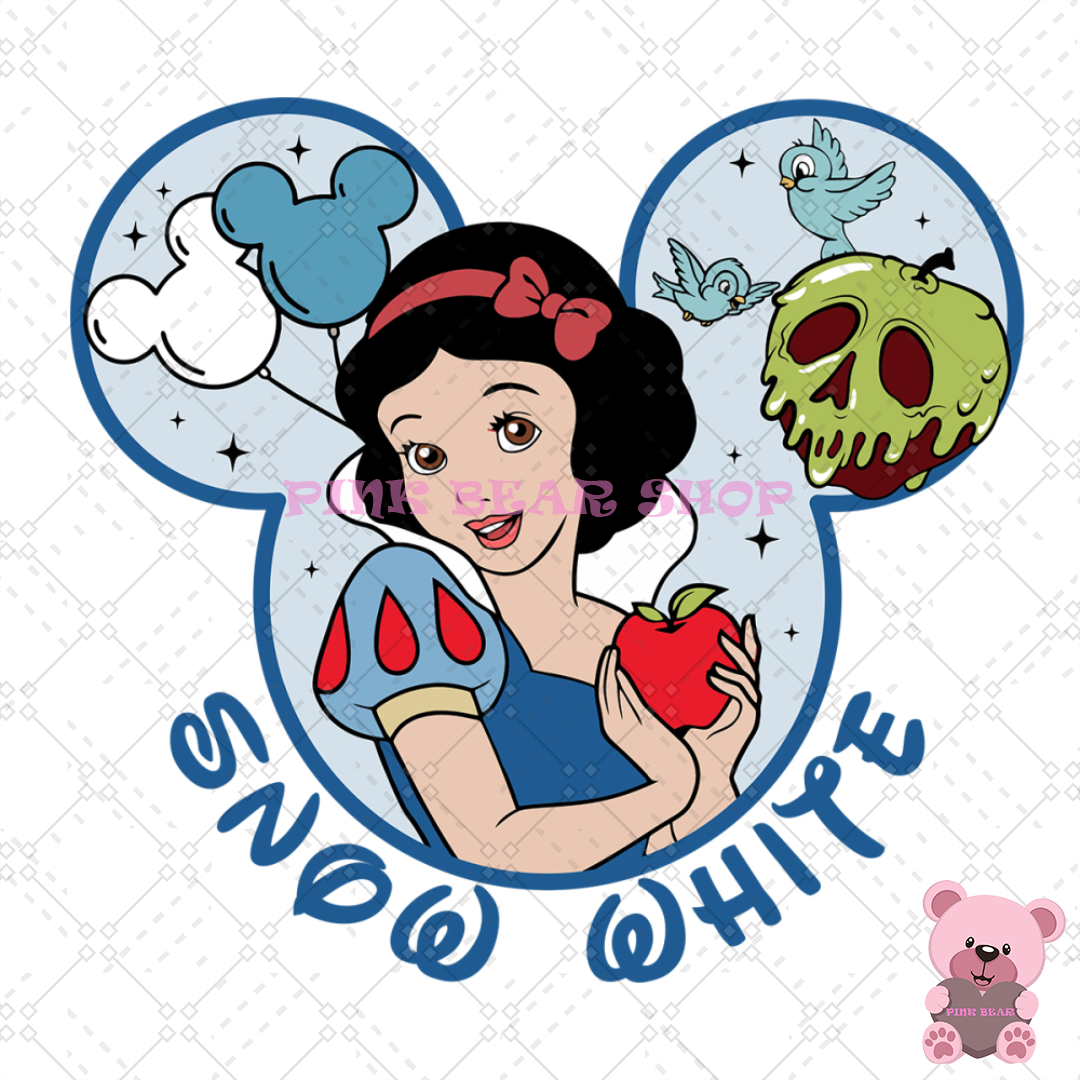 Snow White and The 7 Dwarfs Mickey Mouse Head SVG, Disney Sv | Inspire ...