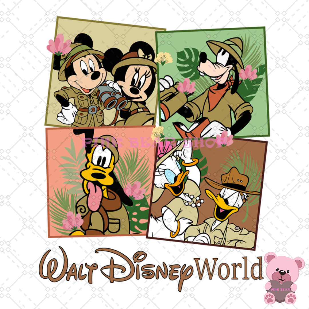 Mickey and Friends Wild Walt Disney World Kingdom SVG, Disne - Inspire ...
