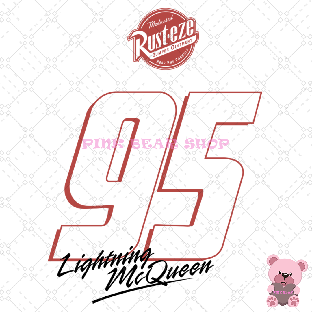 Cars Rust-eze Lightning McQueen 95 SVG, Disney Svg, Disney M | Inspire ...