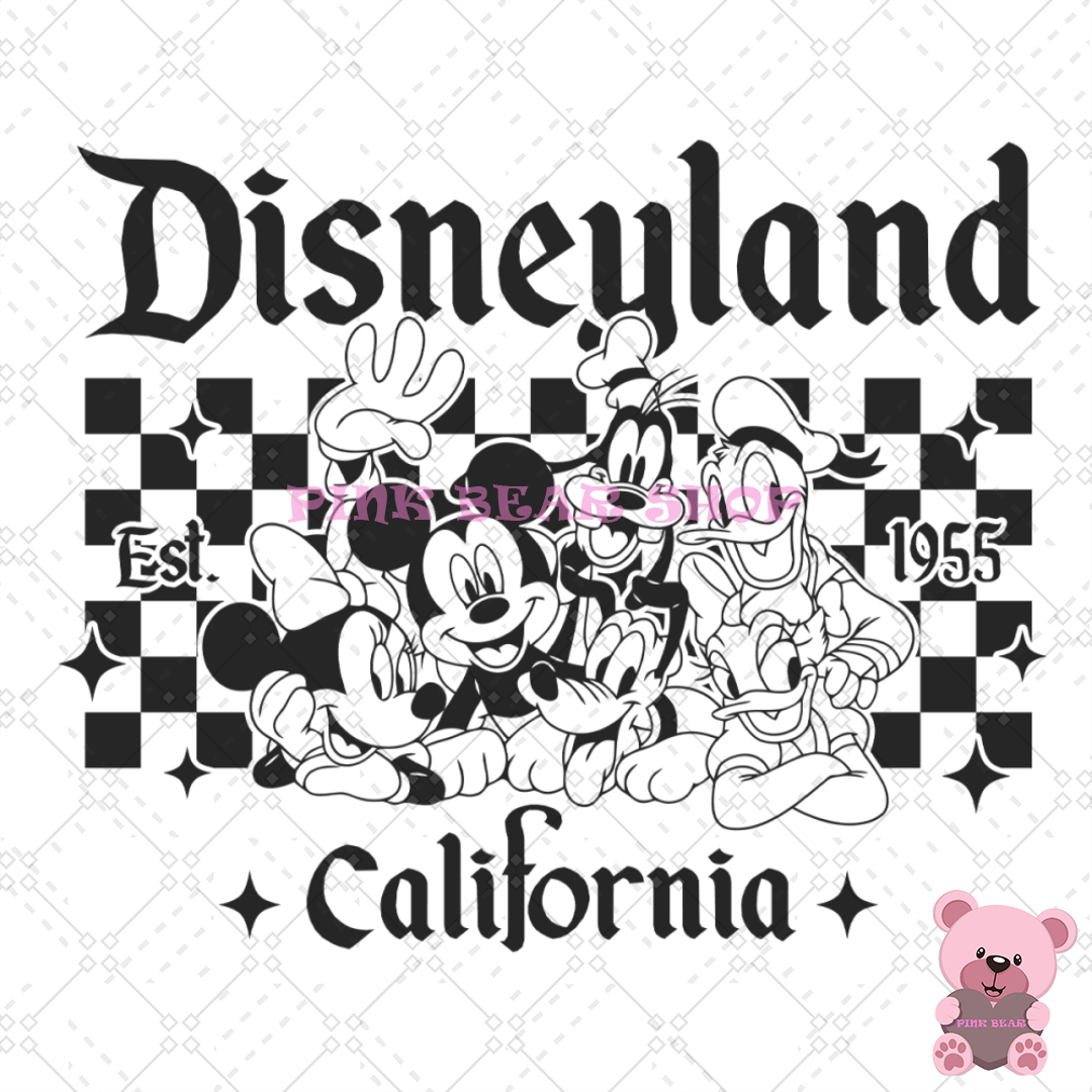 Disneyland California Est 1955 Checkered SVG, Disney Svg, Di | Inspire ...