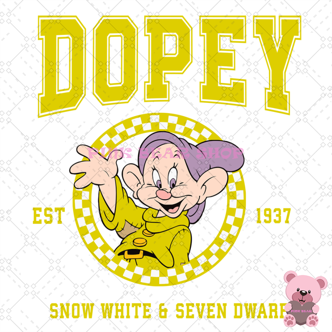 Dopey Disney Snow White and 7 Dwarfs Est 1937 SVG, Disney Sv | Inspire ...