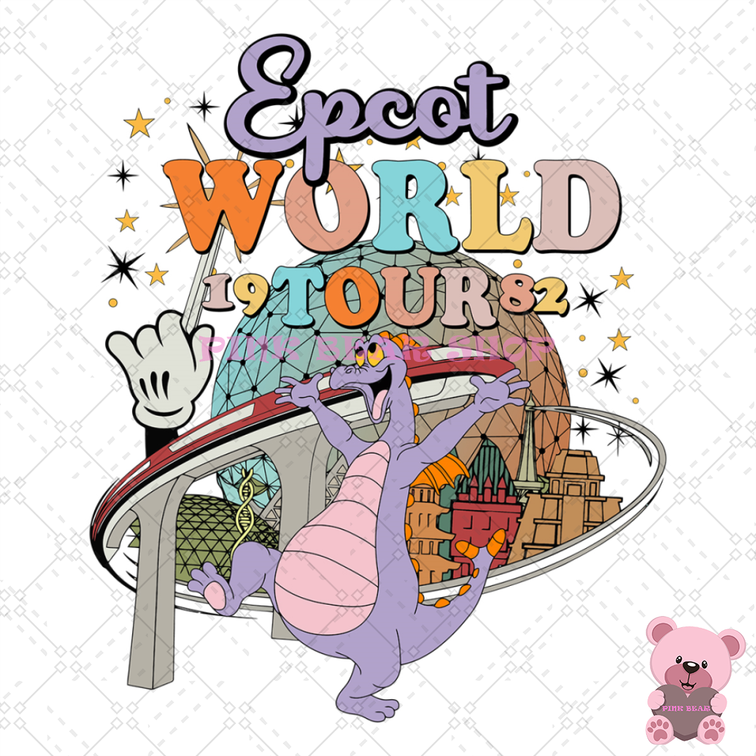 Figment Disneyland Epcot World Tour 1982 SVG, Disney Svg, Di | Inspire ...