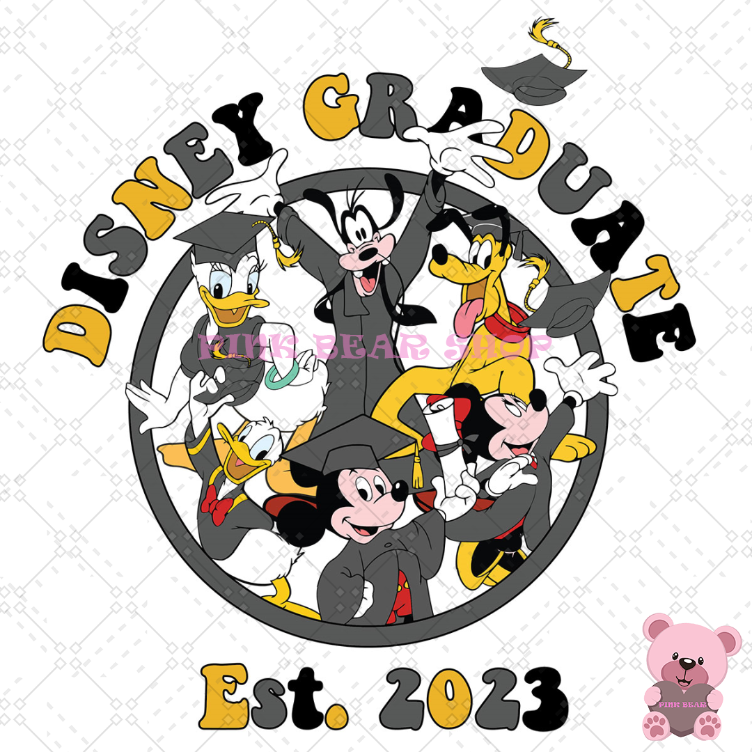 Mickey Friends Disney Graduate PNG, Disney PNG, Disney Micke | Inspire ...