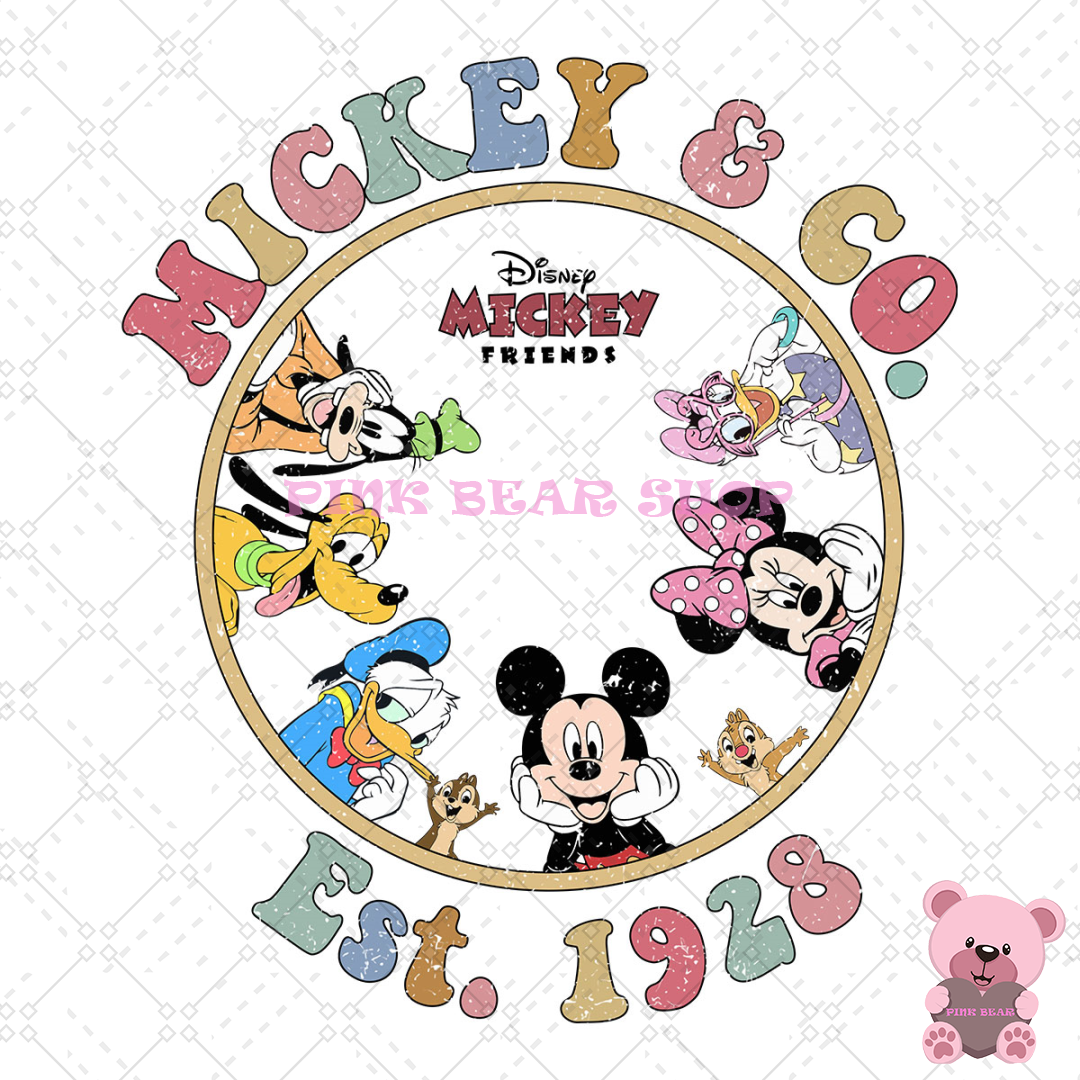 Disney Round Friends Company Est 1928 PNG, Disney PNG, Disne | Inspire ...