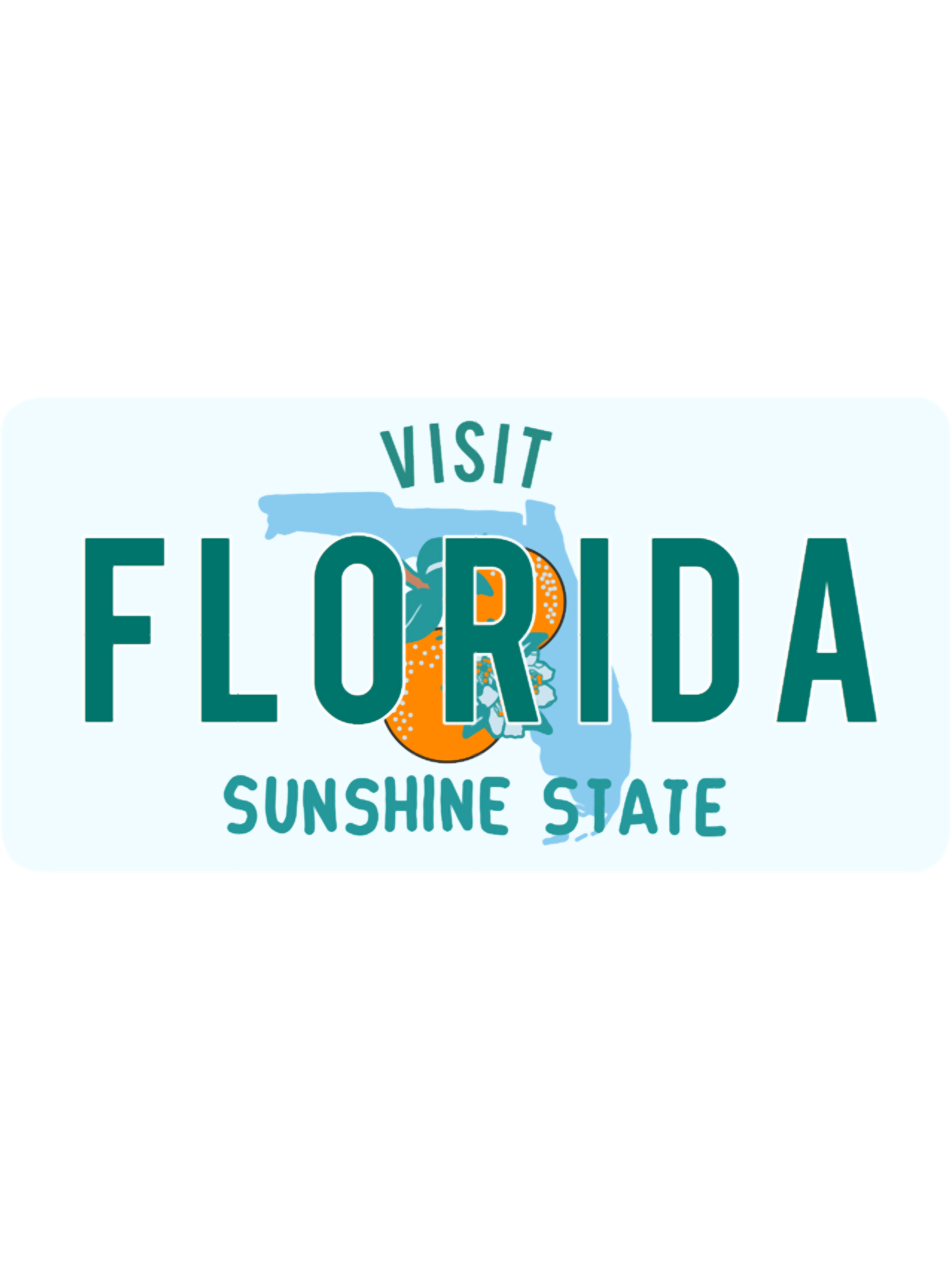 florida vintage license plate sticker | Inspire Uplift