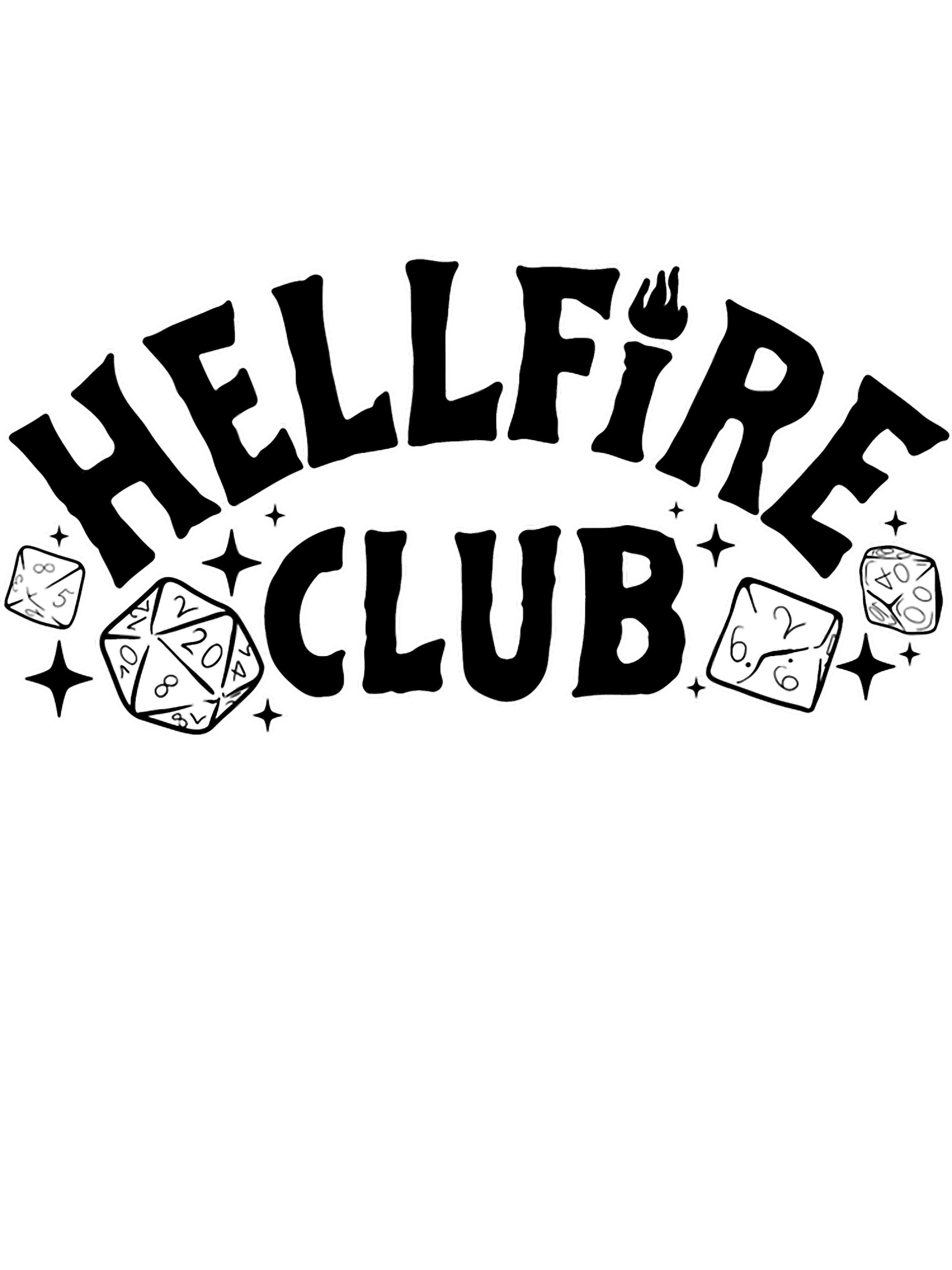 hellfire club dnd dice stranger things tv nostalgia 80s up - Inspire Uplift