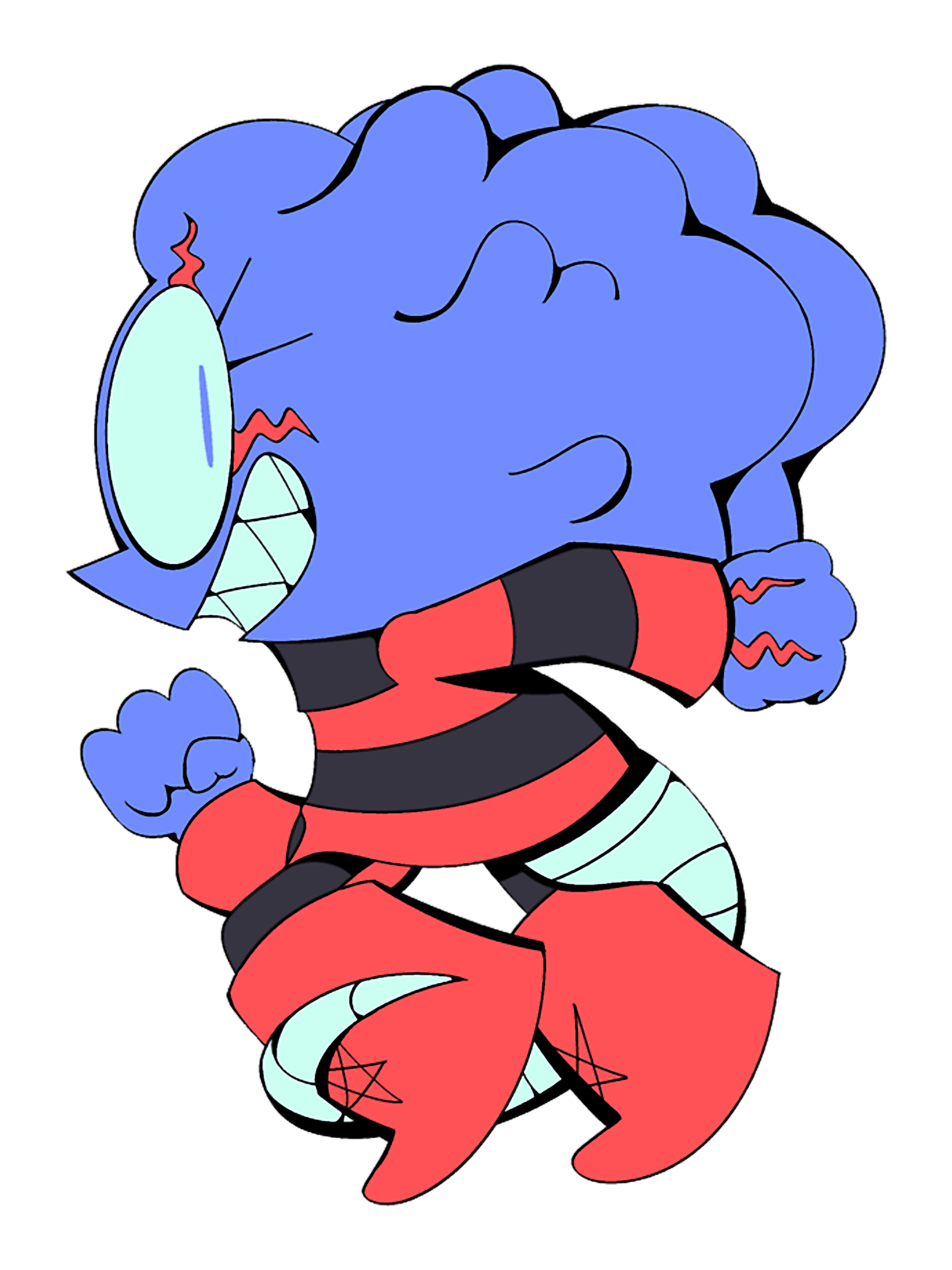 Chilli The Vampire Opossum Running Pose | Inspire Uplift