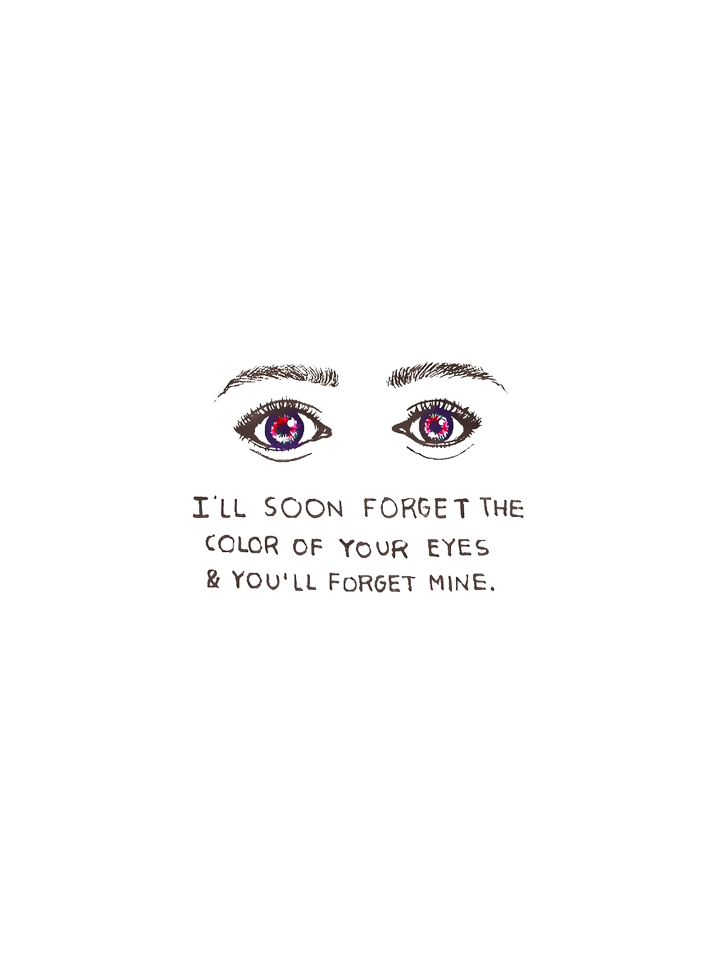 ill soon forget the color of your eyes Mouse Pad | Inspire Uplift