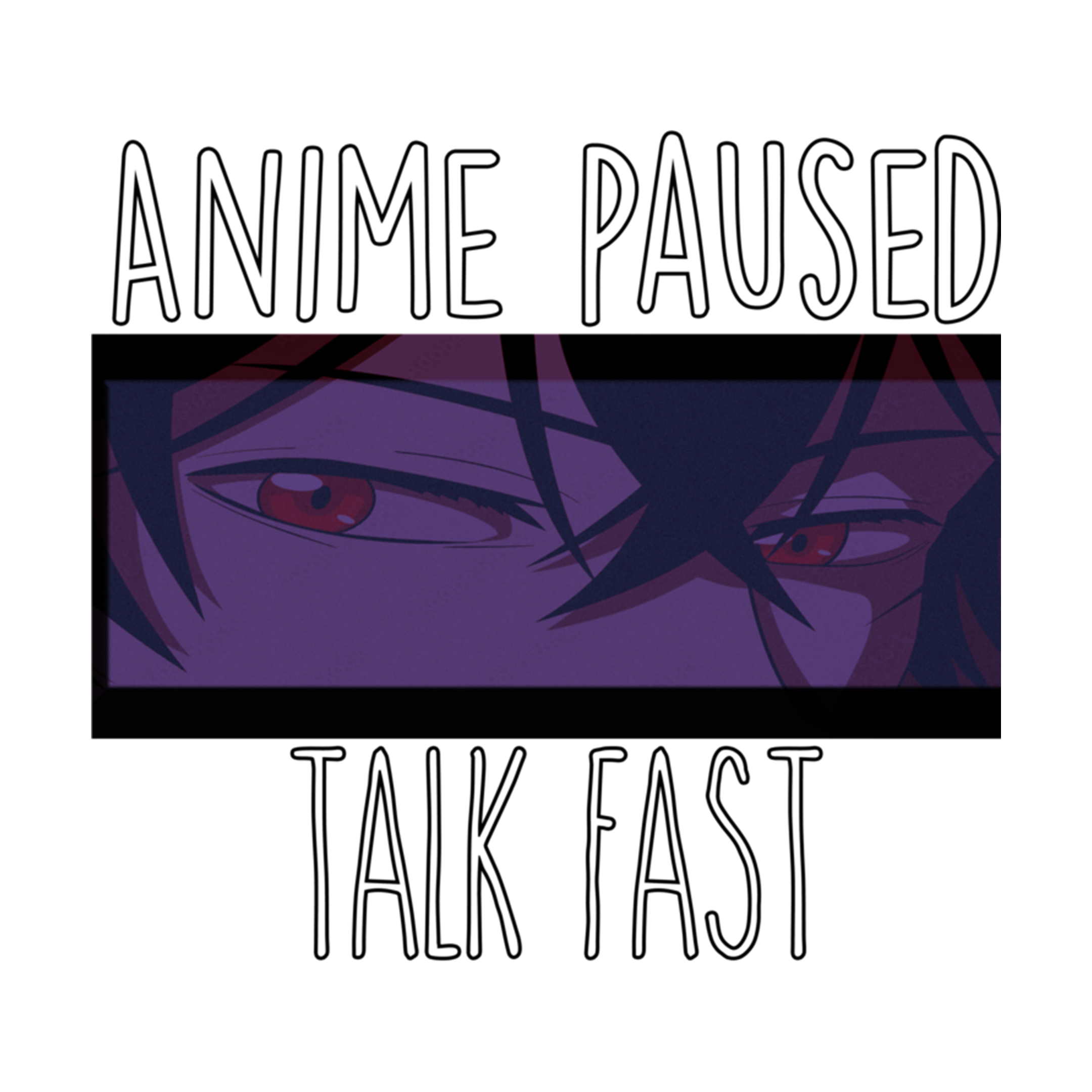 Anime Paused Talk Fast-funny white lie shirt ideas | Inspire Uplift