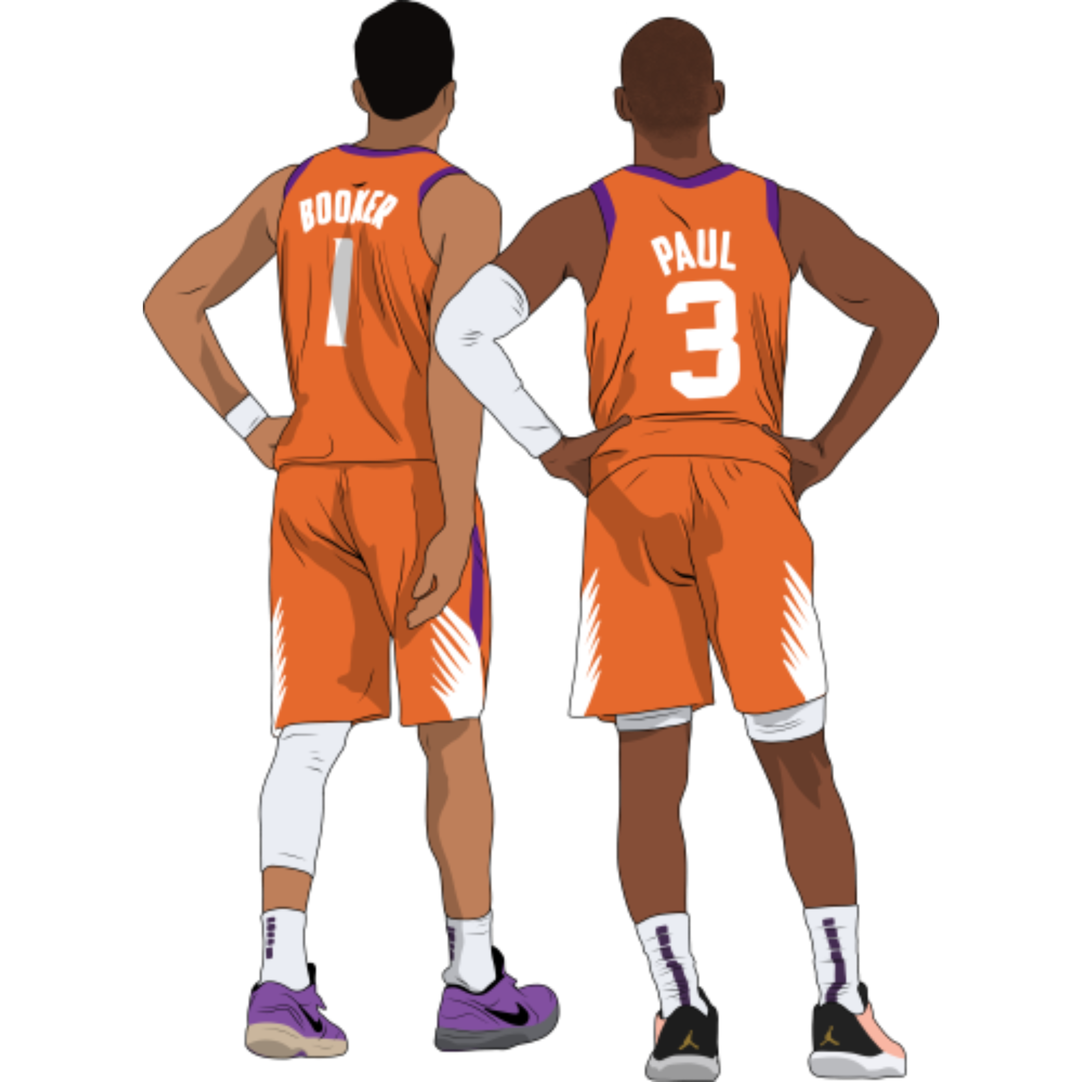 Devin Booker Chris Paul Phoenix Basketball | Inspire Uplift