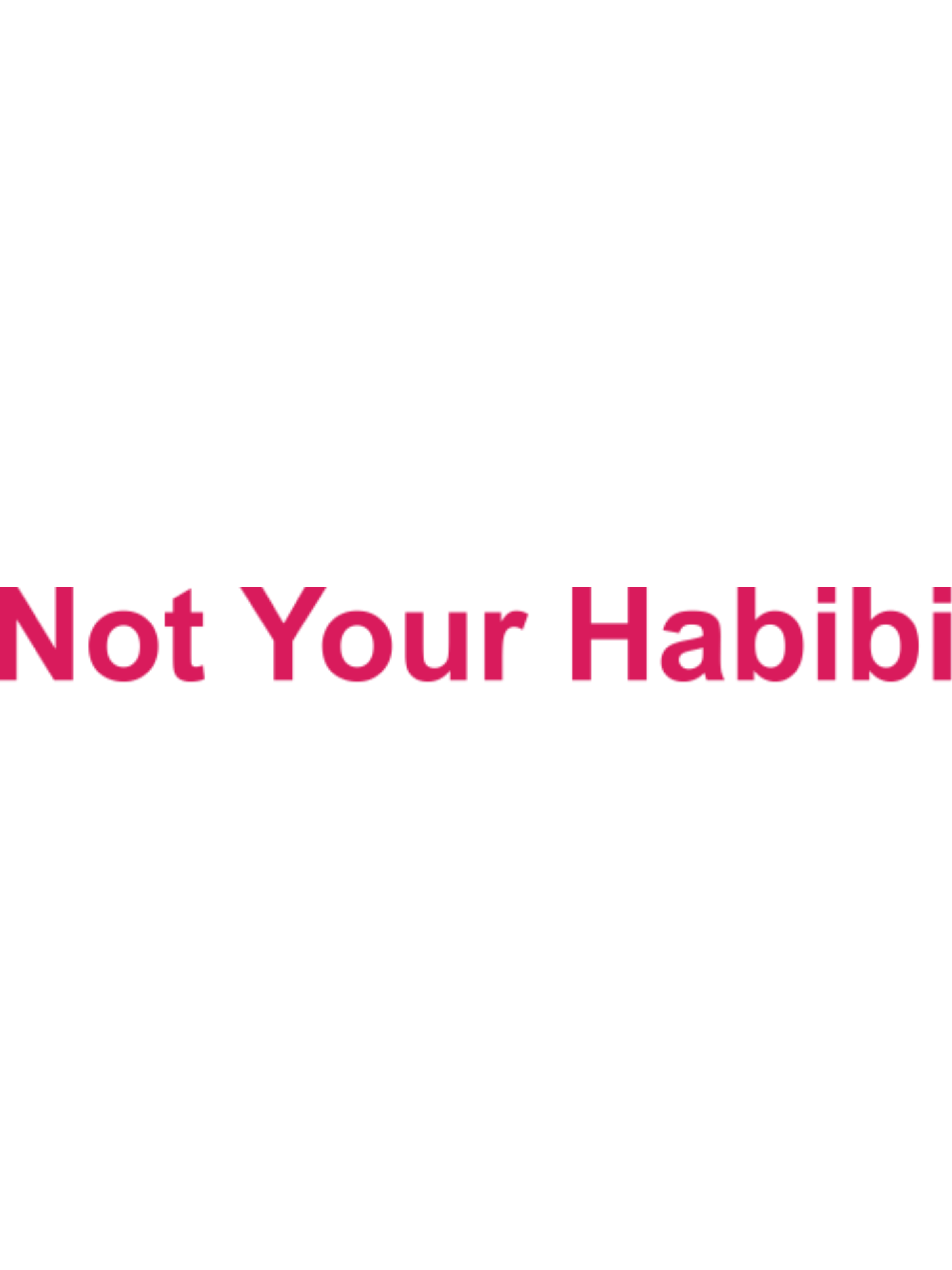 Not Your Habibi Aesthetic Minimalist Pink | Inspire Uplift