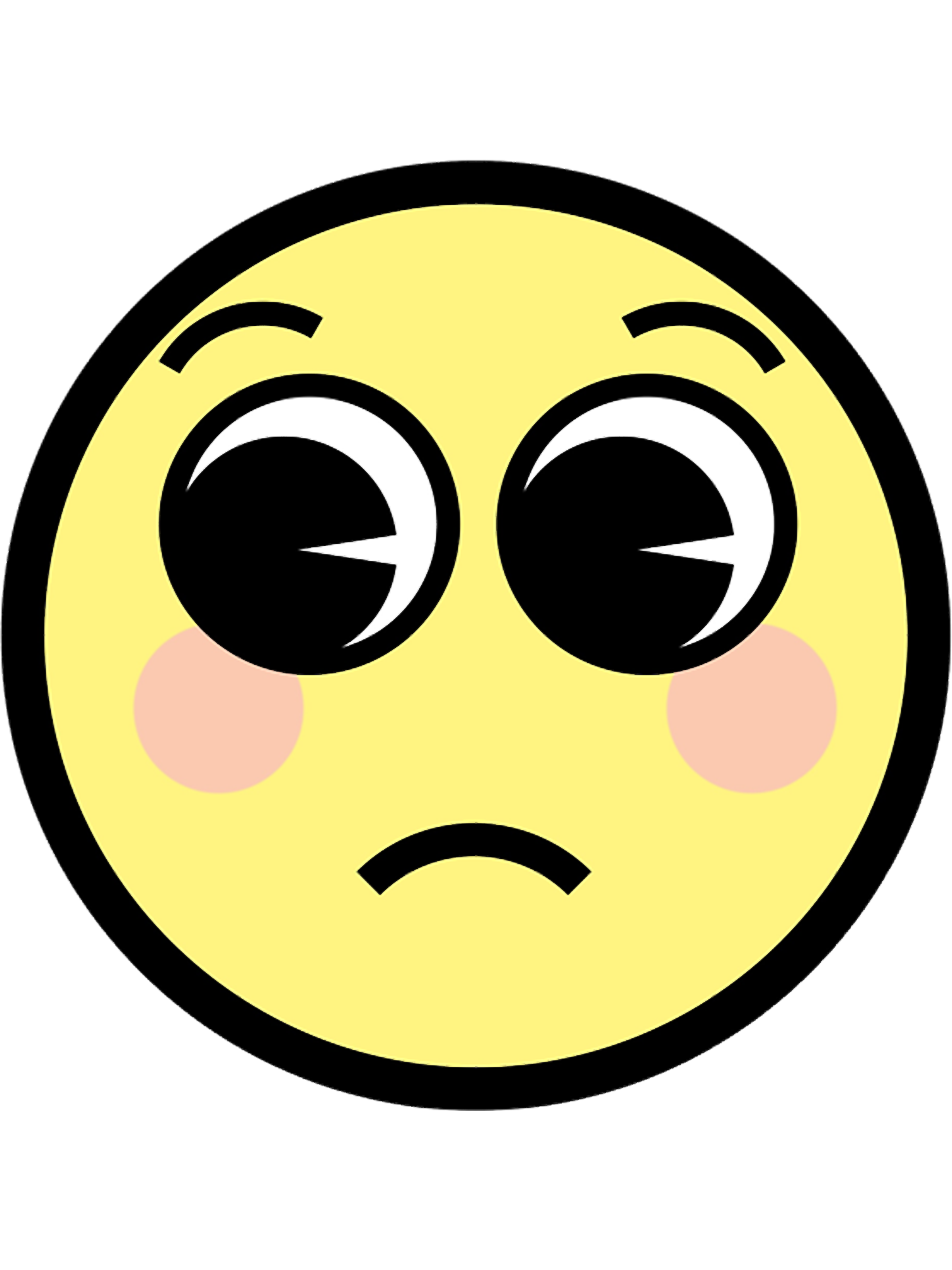 Cool Sad Face Emoji Icon Design | Inspire Uplift