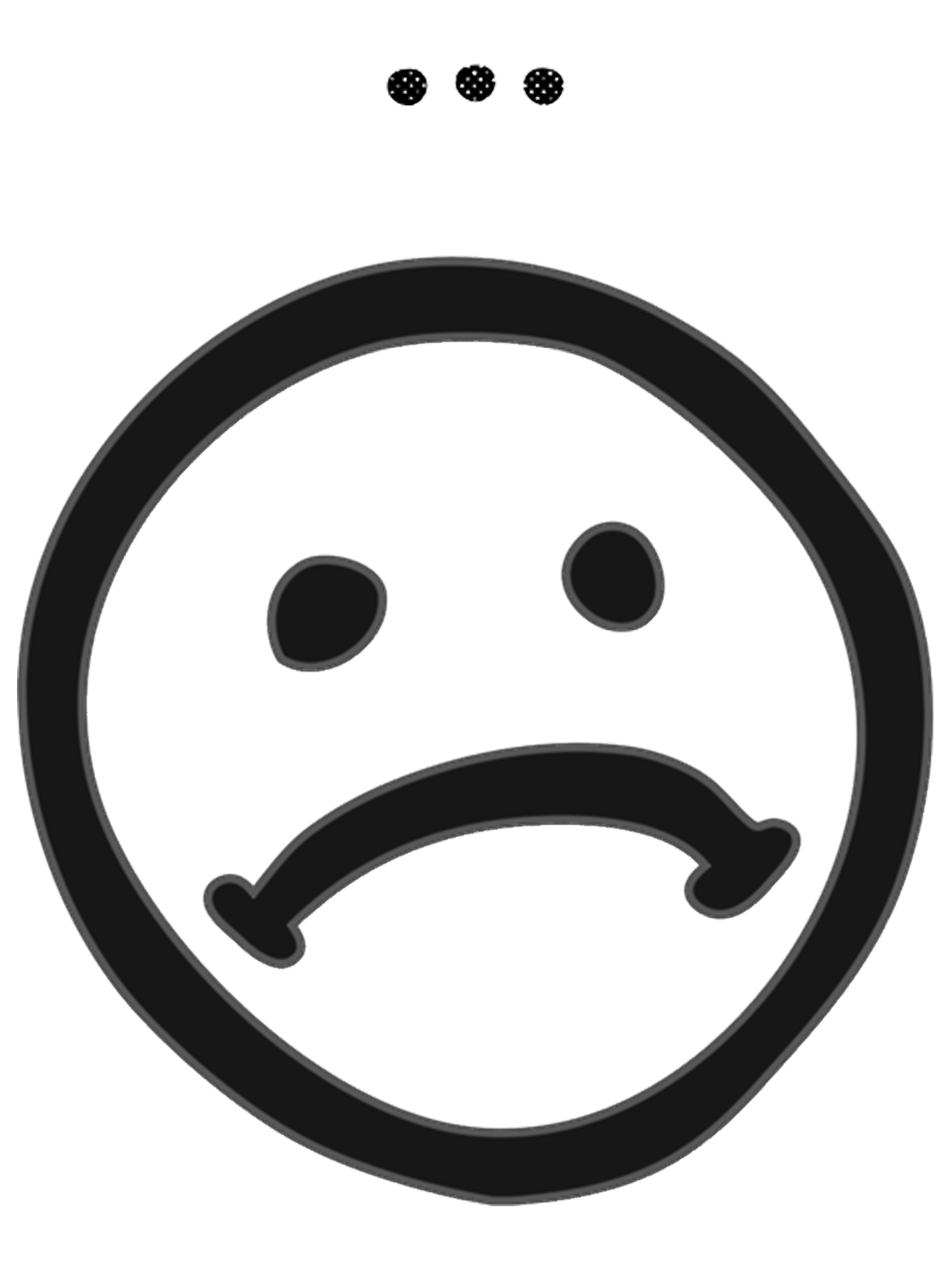 Dot Dot Dot Sad Face Emoji | Inspire Uplift